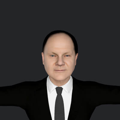 Olaf Scholz Realistic Full Body Fully Rigged Character - 3D Model by ...