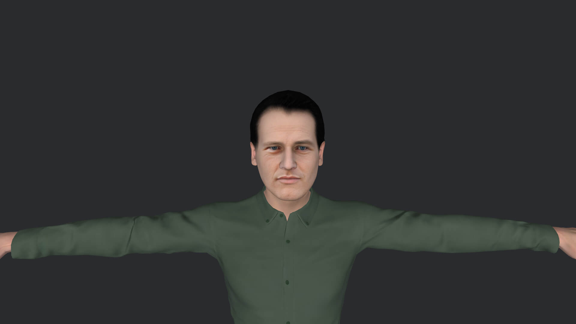 Paul Newman Realistic Full Body Fully Rigged Character - 3D Model by ...