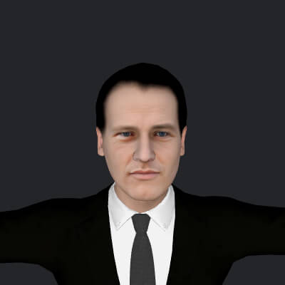 Paul Newman Realistic Full Body Fully Rigged Character - 3D Model by ...