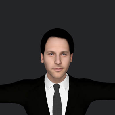 Paul Rudd Realistic Full Body Fully Rigged Character - 3D Model by meta ...