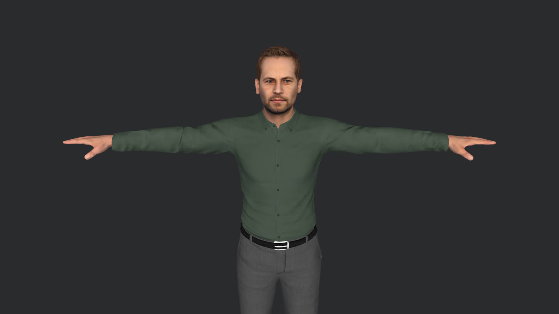 Paul Walker Hyper Realistic Full Body Rigged Character - 3D Model by ...