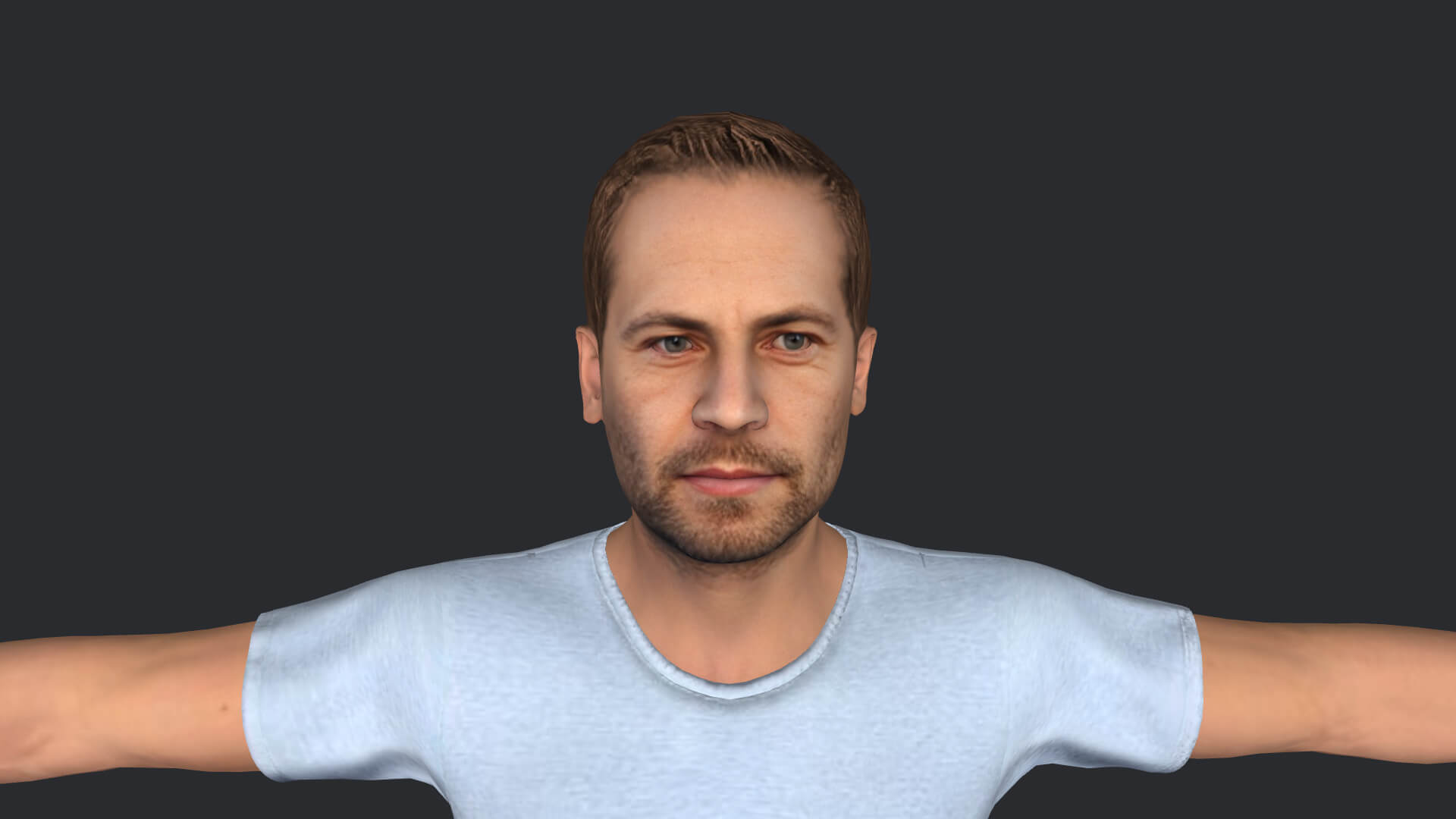 Paul Walker Hyper Realistic Full Body Rigged Character - 3D Model by ...