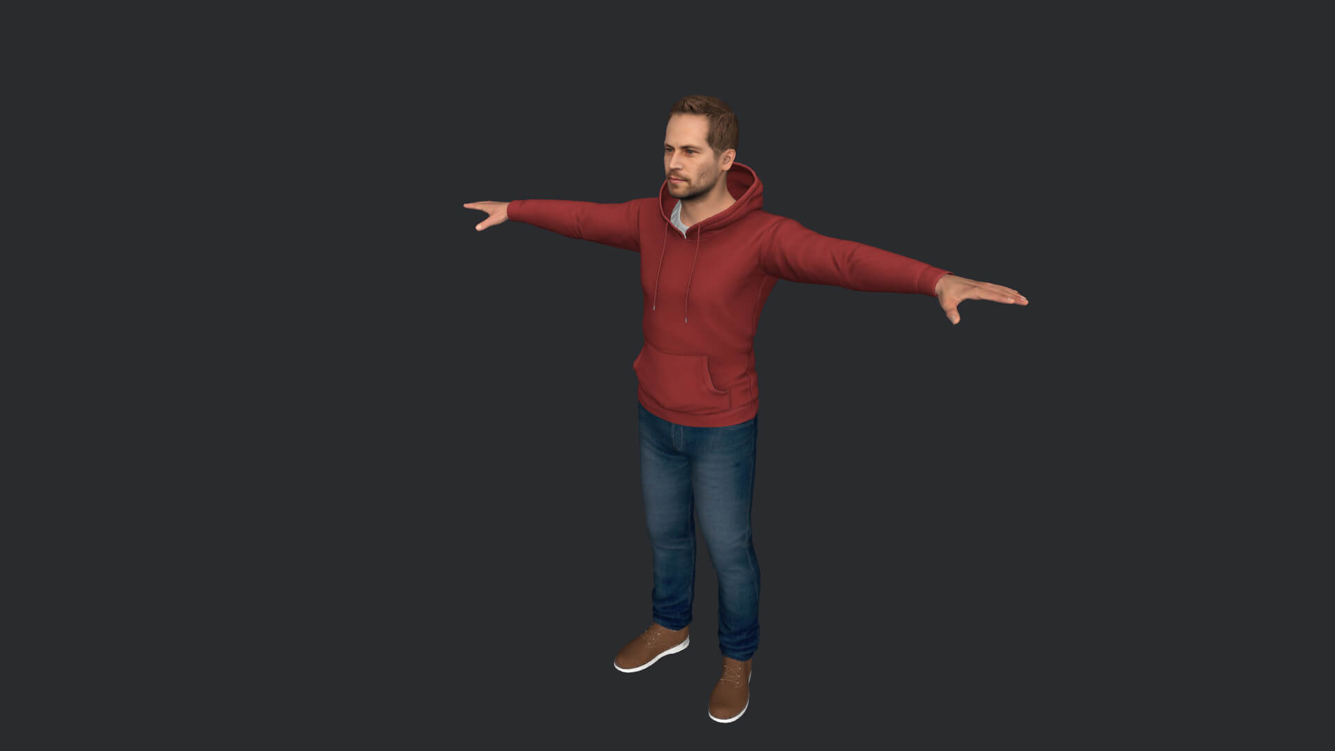 Paul Walker Hyper Realistic Full Body Rigged Character - 3D Model by ...