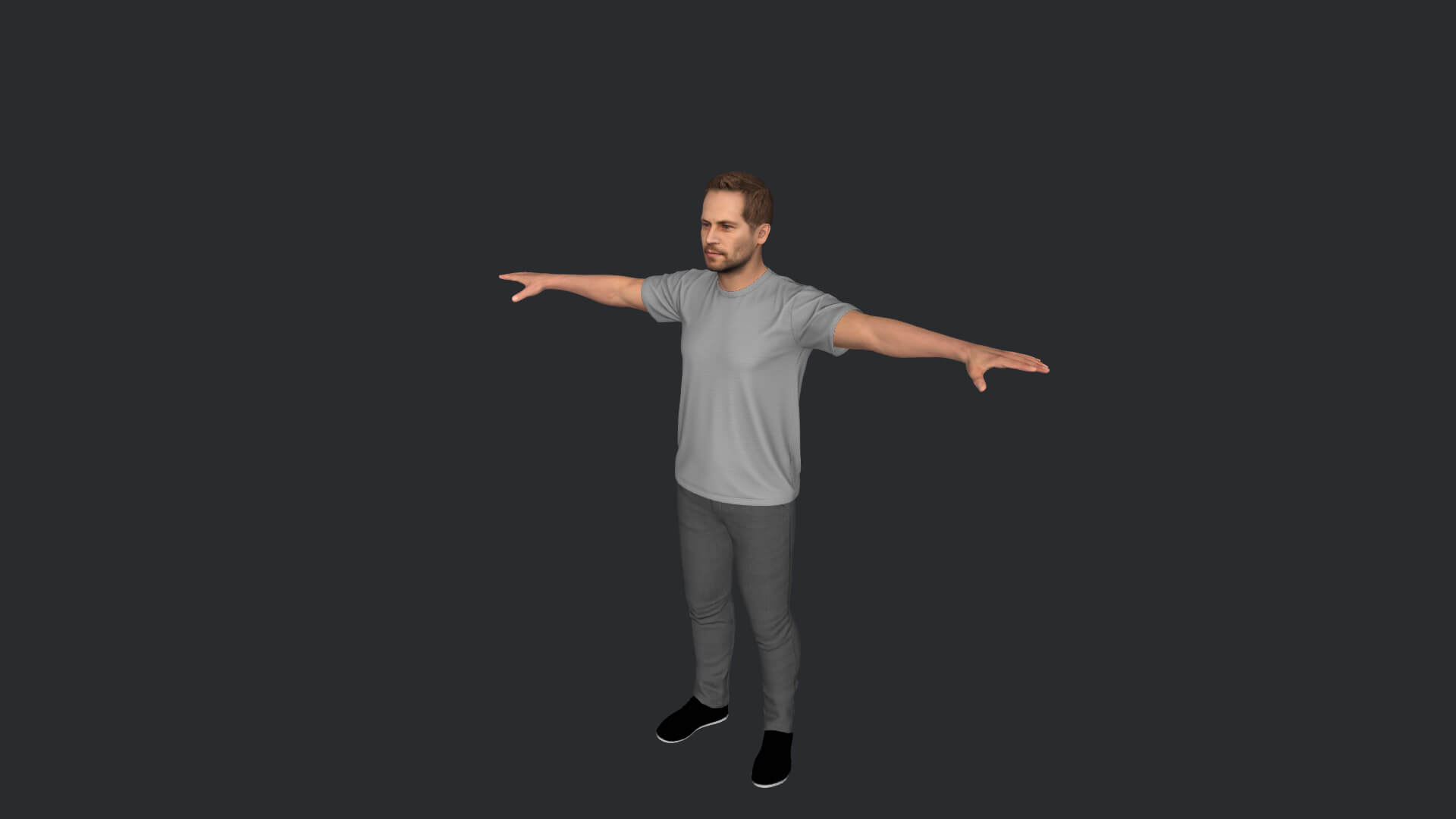 Paul Walker Hyper Realistic Full Body Rigged Character - 3D Model by ...