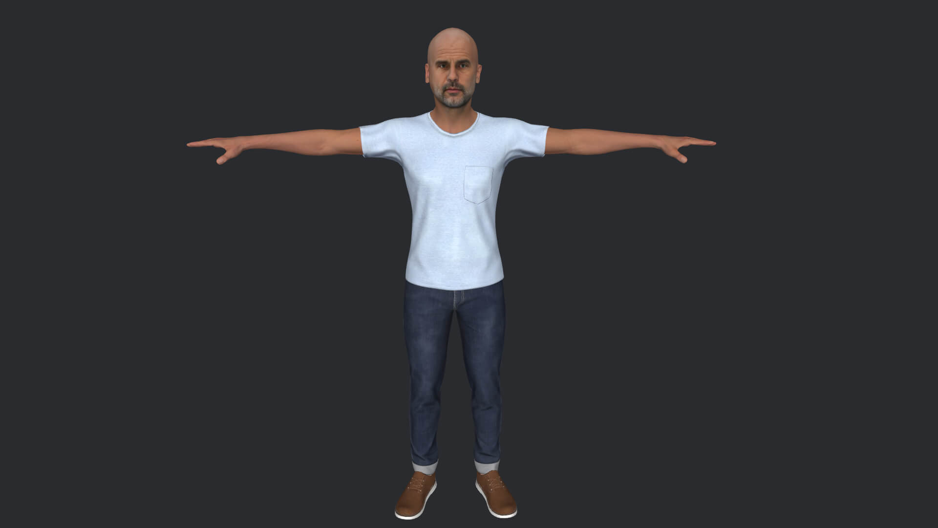 Pep Guardiola Realistic Full Body Fully Rigged Character - 3D Model by ...