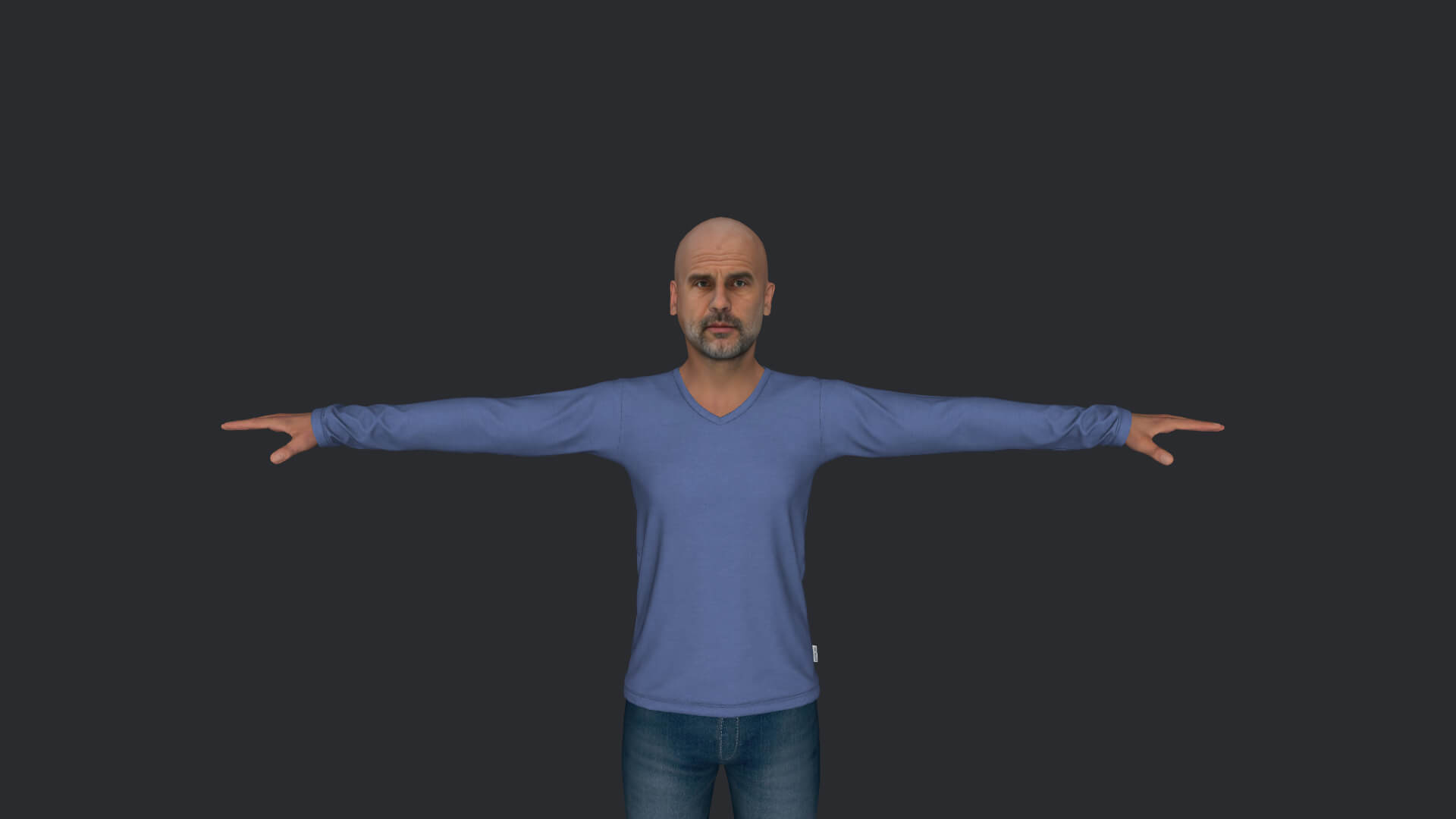 Pep Guardiola Realistic Full Body Fully Rigged Character - 3D Model by ...