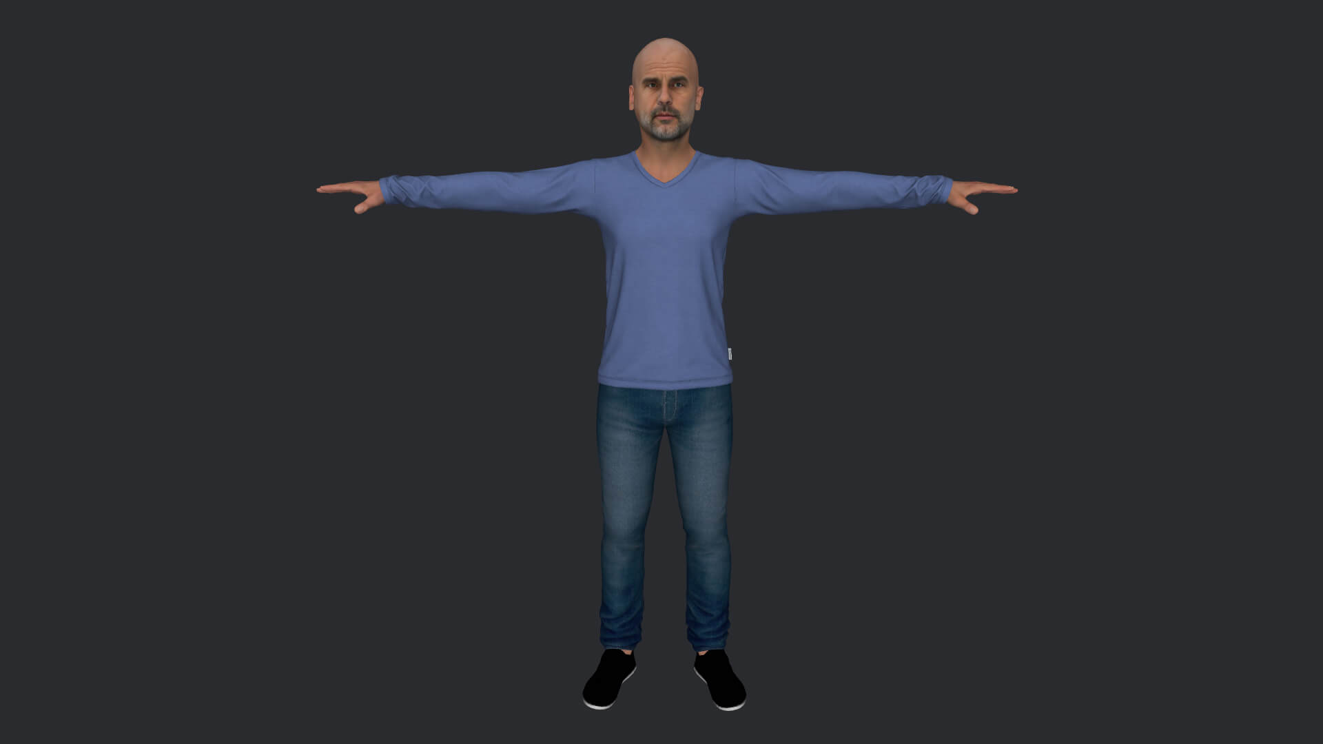 Pep Guardiola Realistic Full Body Fully Rigged Character - 3D Model by ...