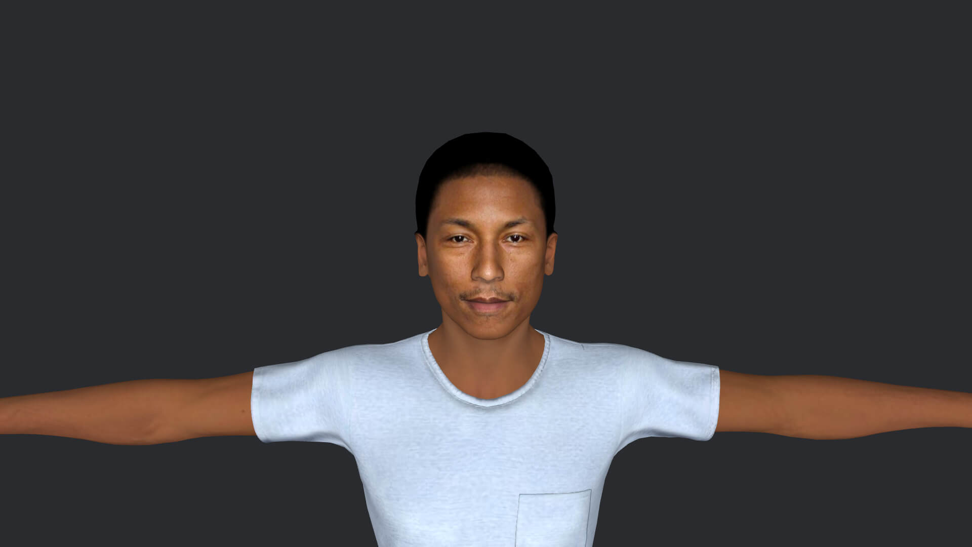 Pharrell Williams Realistic Full Body Fully Rigged Character - 3D Model ...