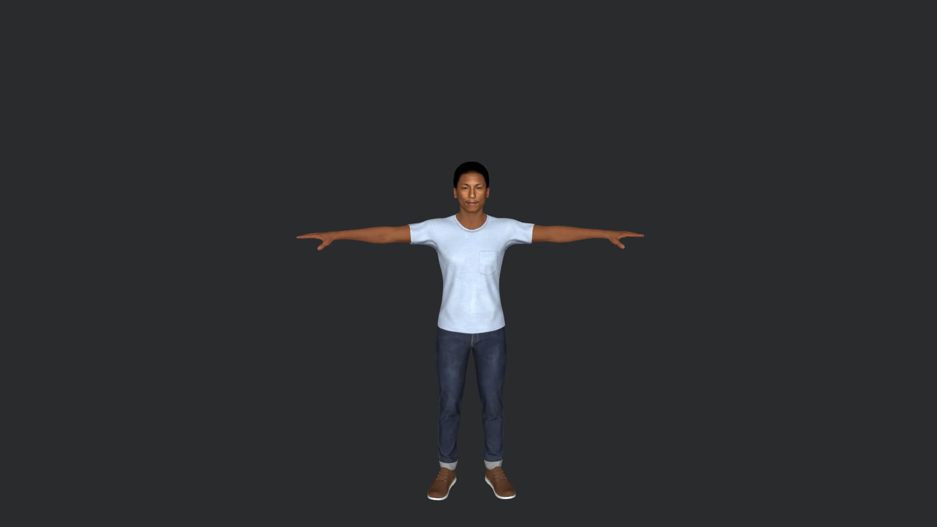 Pharrell Williams Realistic Full Body Fully Rigged Character - 3D Model ...