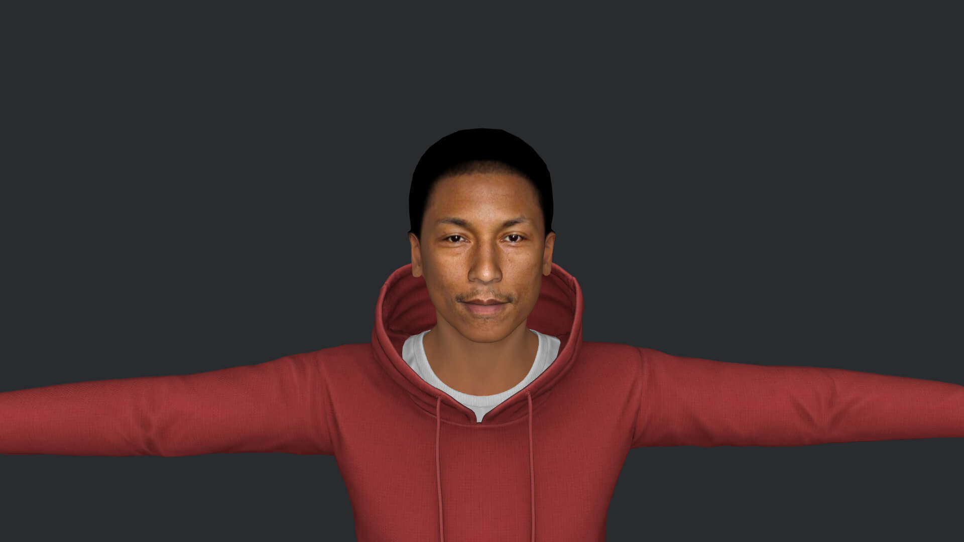 Pharrell Williams Realistic Full Body Fully Rigged Character - 3D Model ...