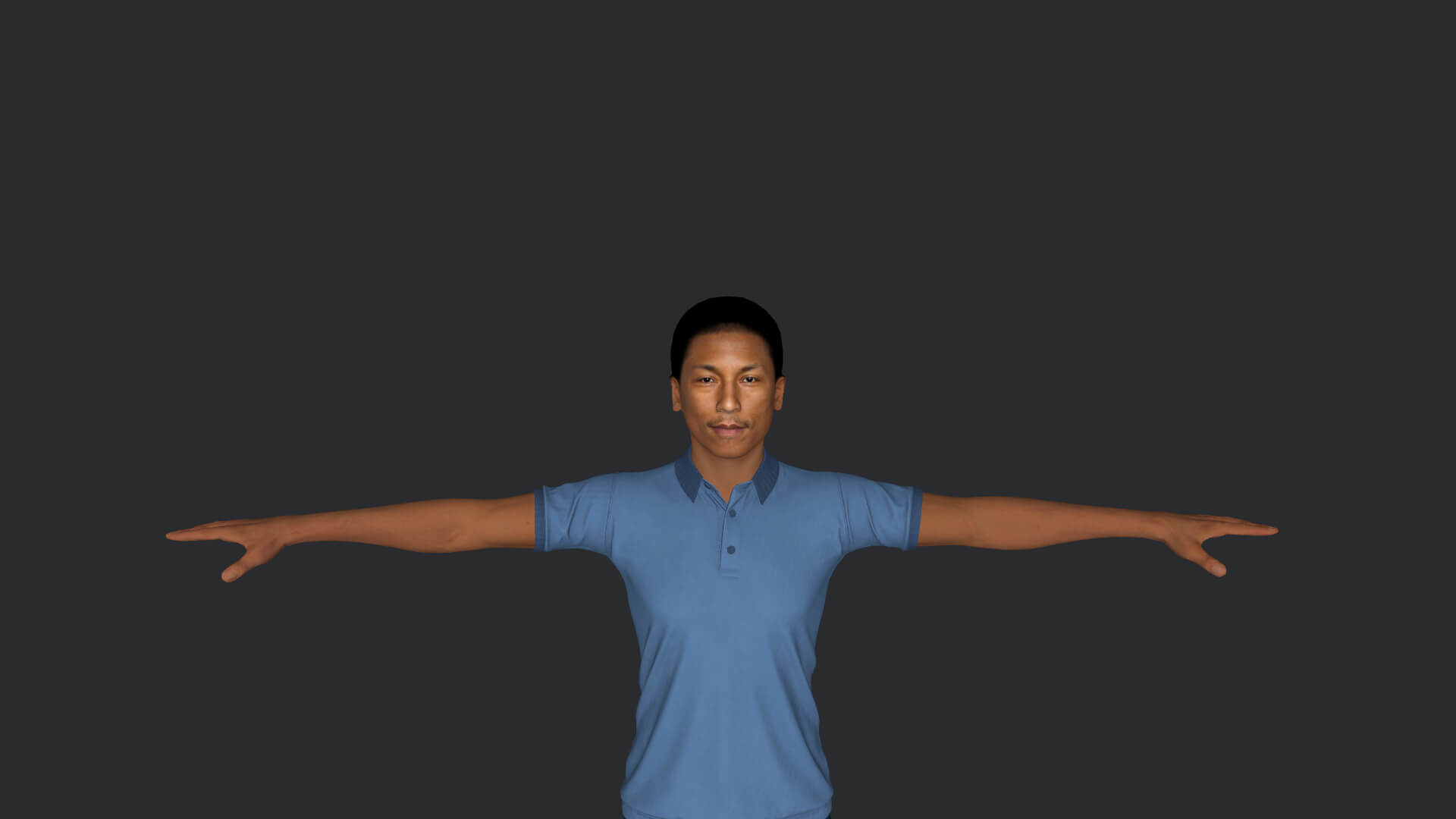 Pharrell Williams Realistic Full Body Fully Rigged Character - 3D Model ...