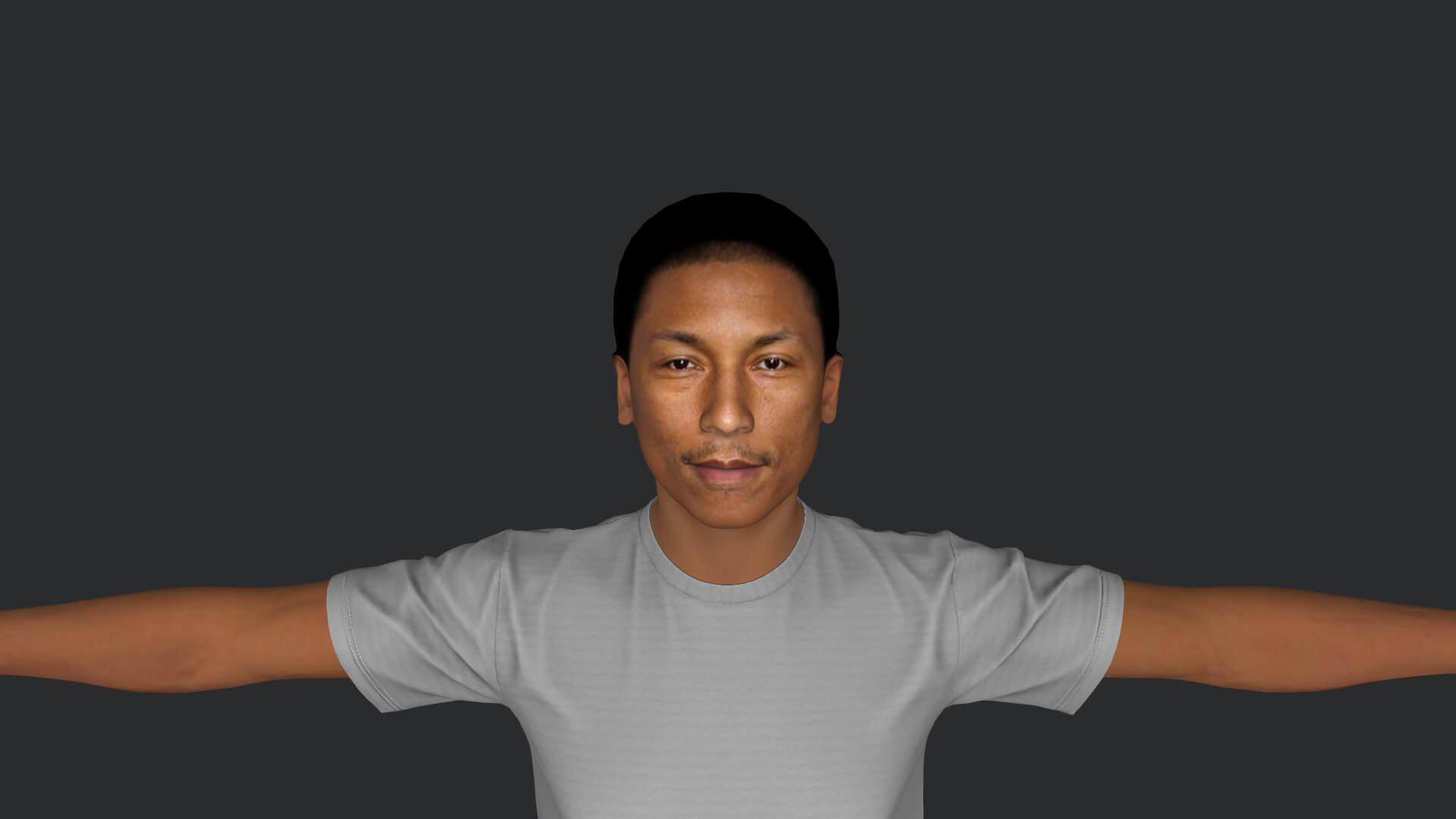 Pharrell Williams Realistic Full Body Fully Rigged Character - 3D Model ...