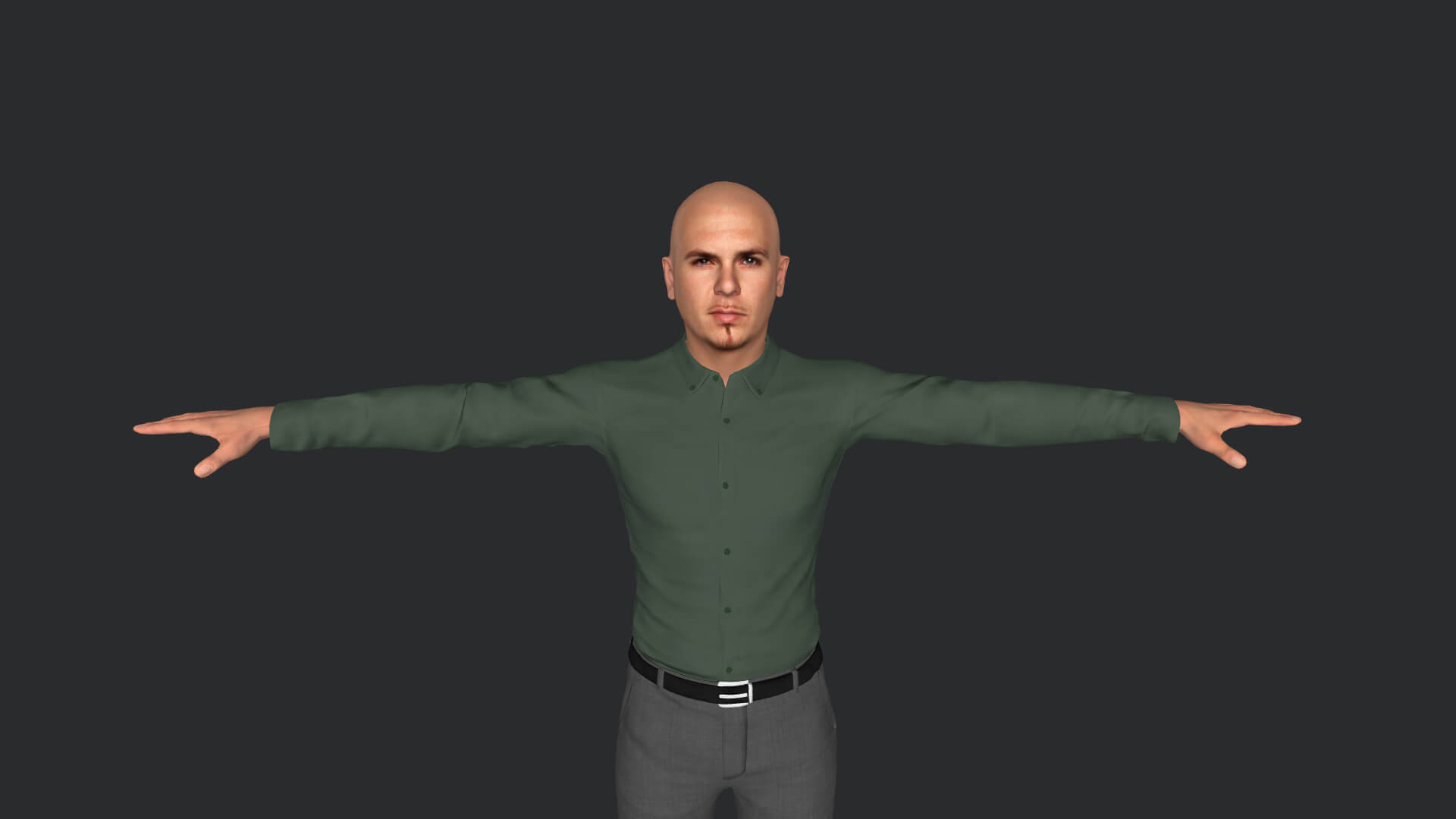Pitbull Singer Realistic Full Body Fully Rigged Character - 3D Model by ...