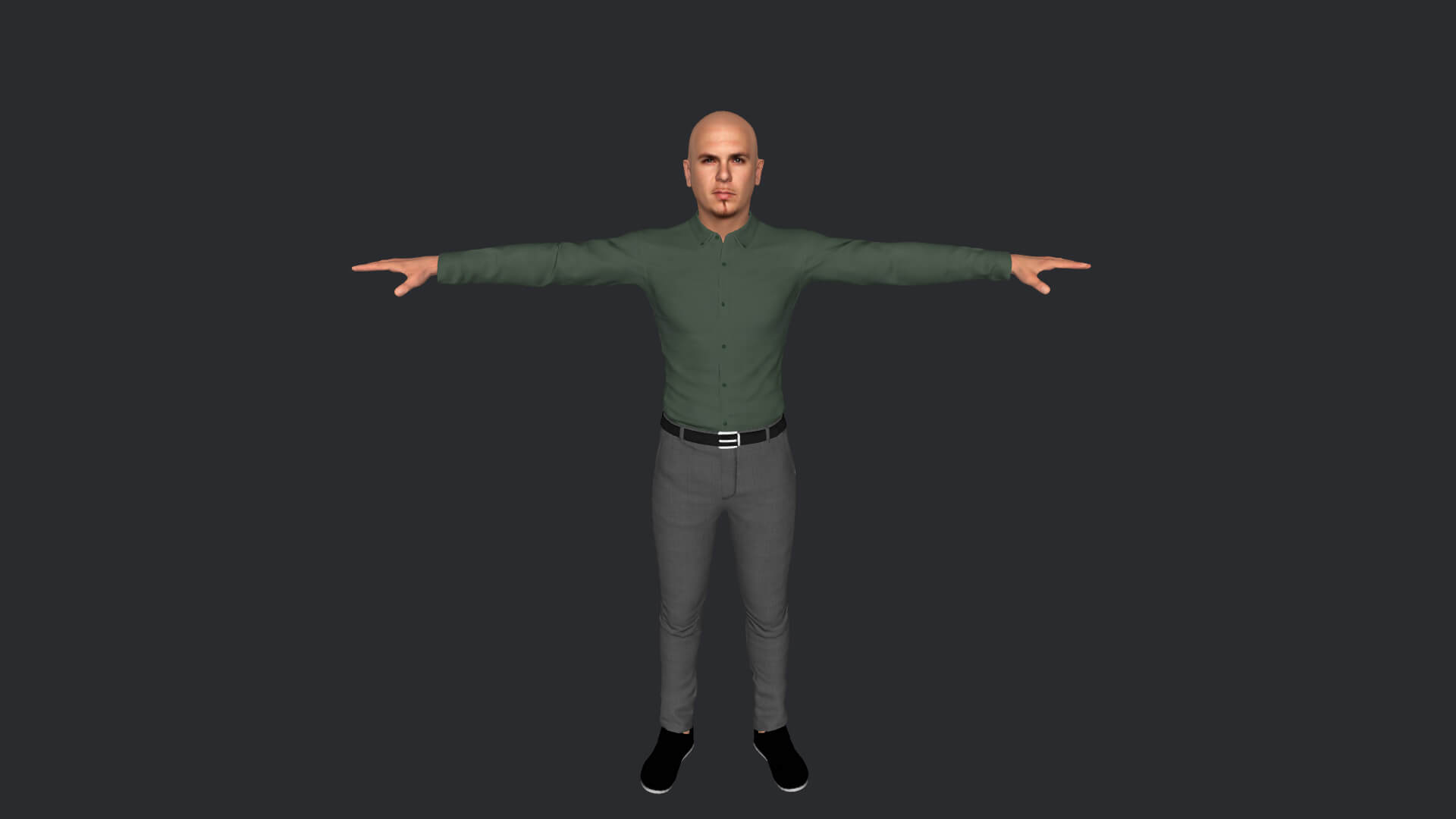 Pitbull Singer Realistic Full Body Fully Rigged Character - 3D Model by ...