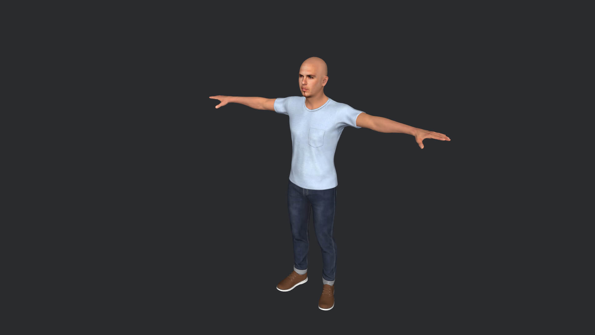 Pitbull Singer Realistic Full Body Fully Rigged Character - 3D Model by ...