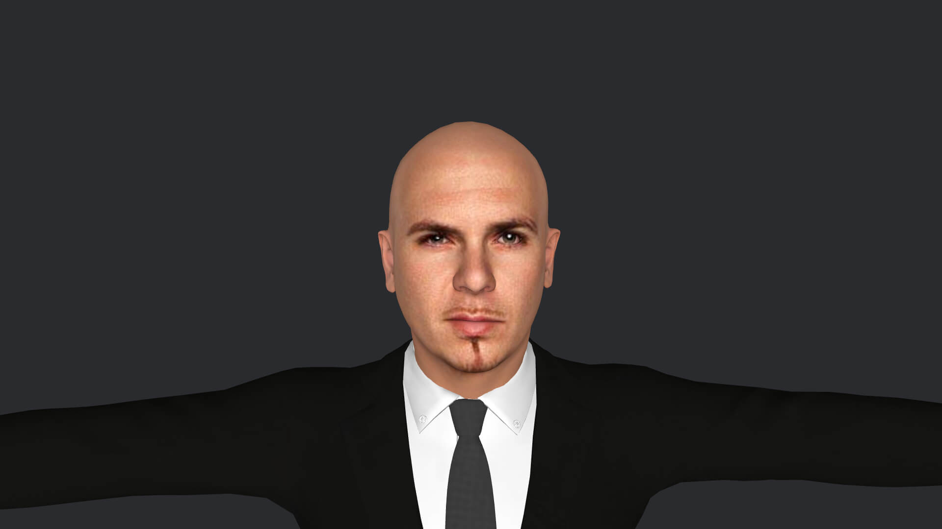 Pitbull Singer Realistic Full Body Fully Rigged Character - 3D Model by ...