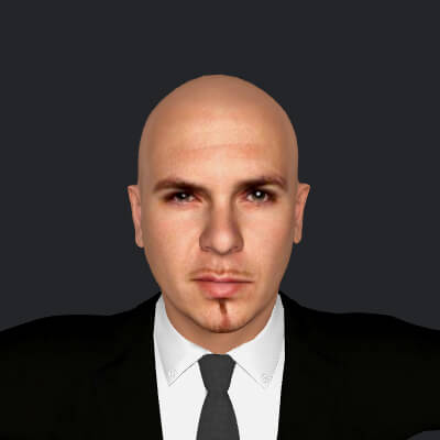 Pitbull Singer Realistic Full Body Fully Rigged Character - 3D Model by ...