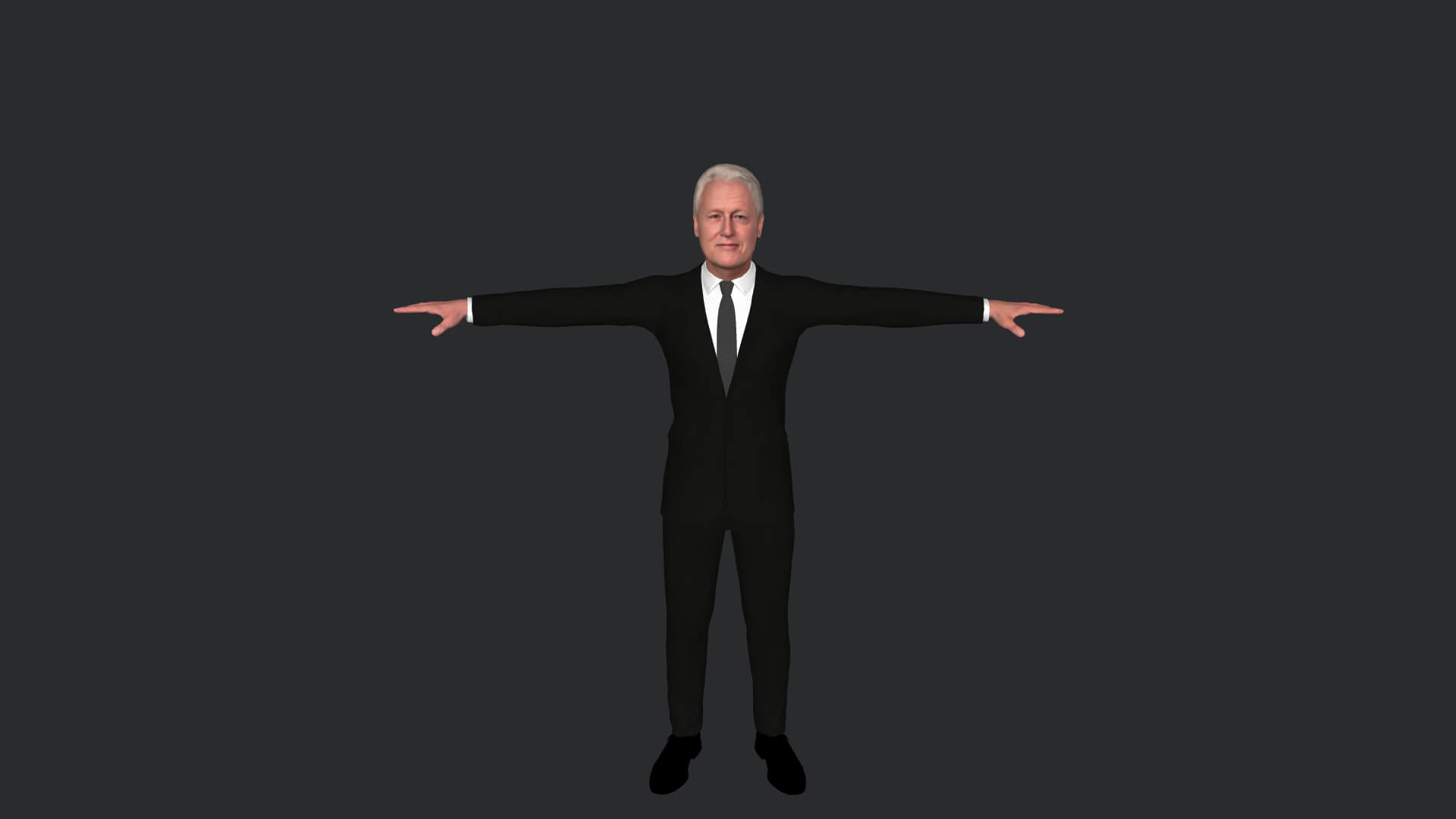 President Bill Clinton Realistic Fully Rigged Character - 3D Model by ...