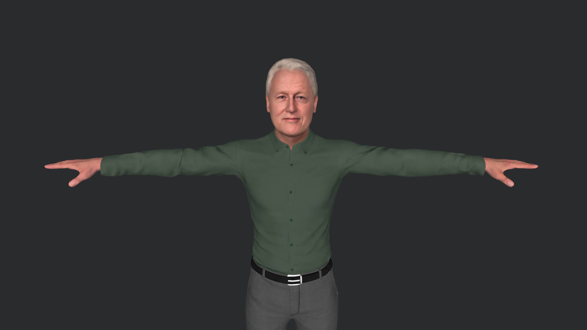 President Bill Clinton Realistic Fully Rigged Character - 3D Model by ...