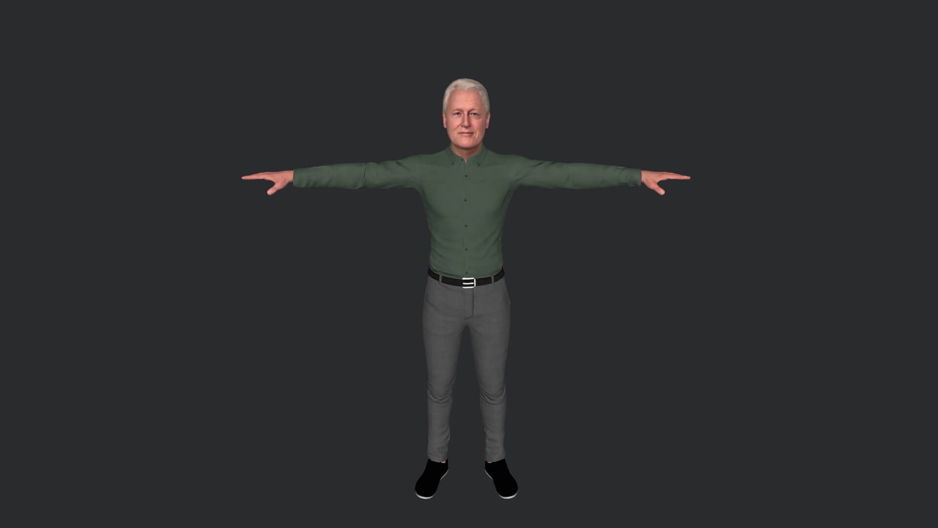 President Bill Clinton Realistic Fully Rigged Character - 3D Model by ...
