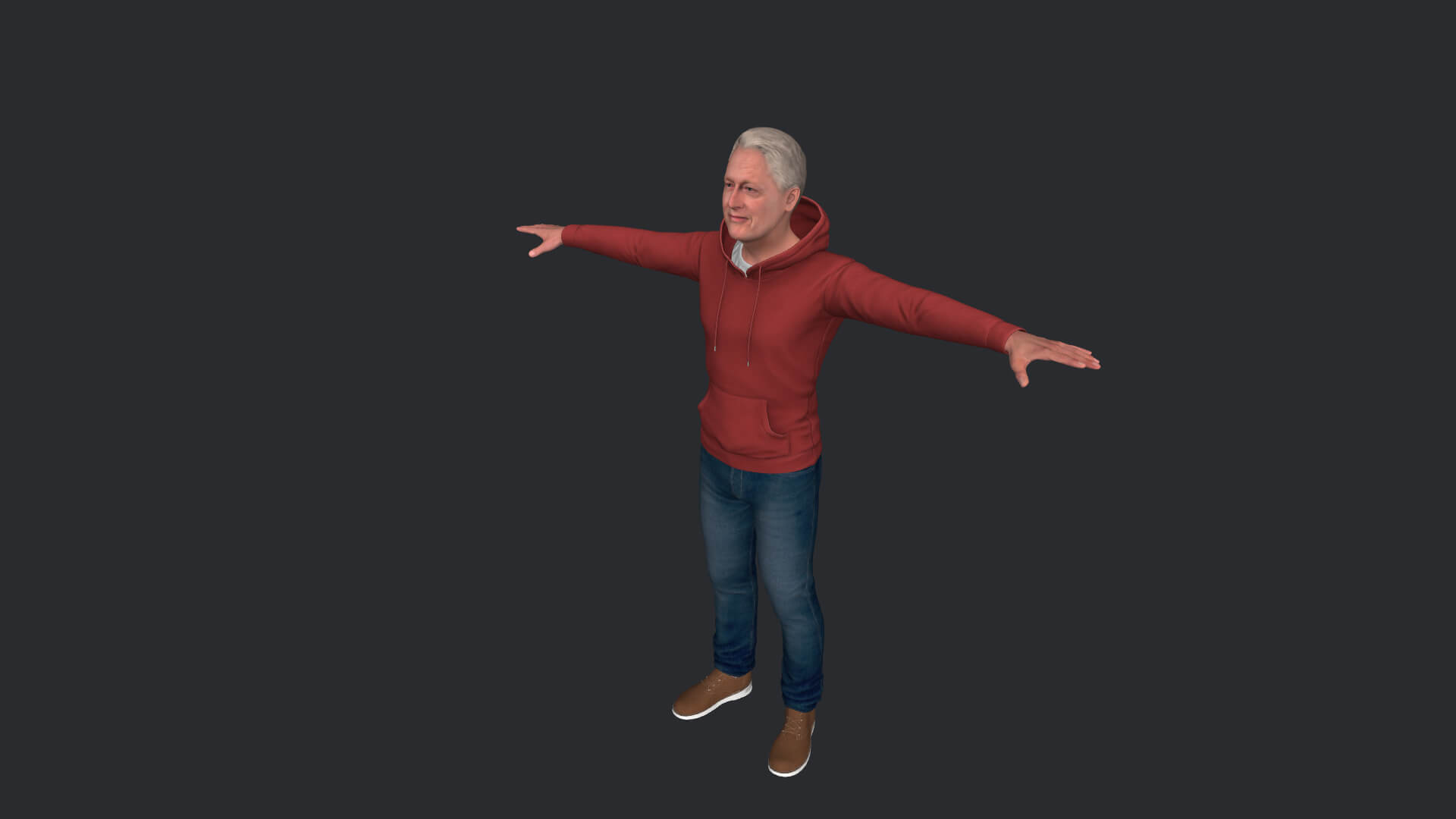 President Bill Clinton Realistic Fully Rigged Character - 3D Model by ...