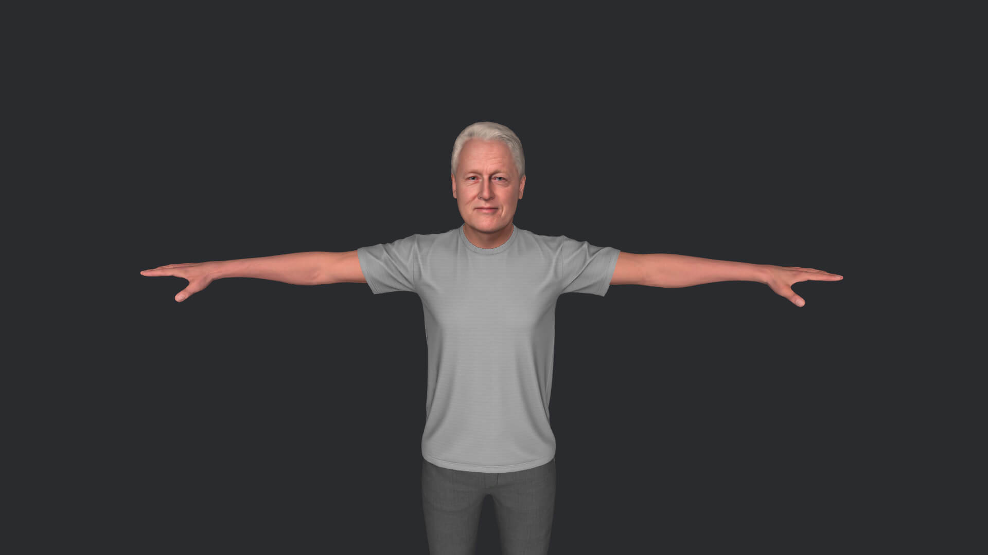 President Bill Clinton Realistic Fully Rigged Character - 3D Model by ...
