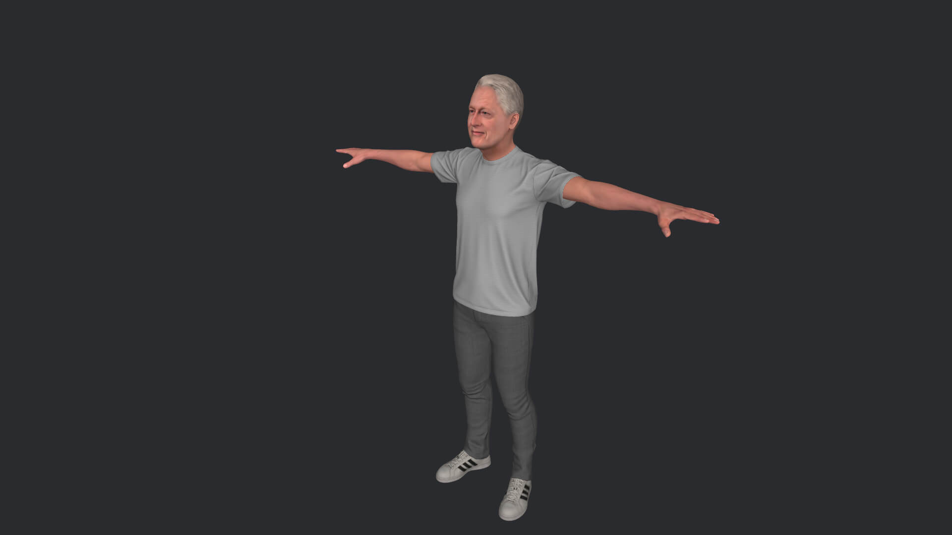 President Bill Clinton Realistic Fully Rigged Character - 3D Model by ...