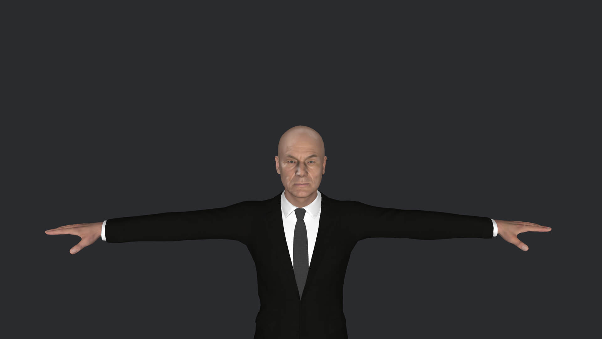 Professor X Charles Xavier Realistic Fully Rigged Character - 3D Model ...