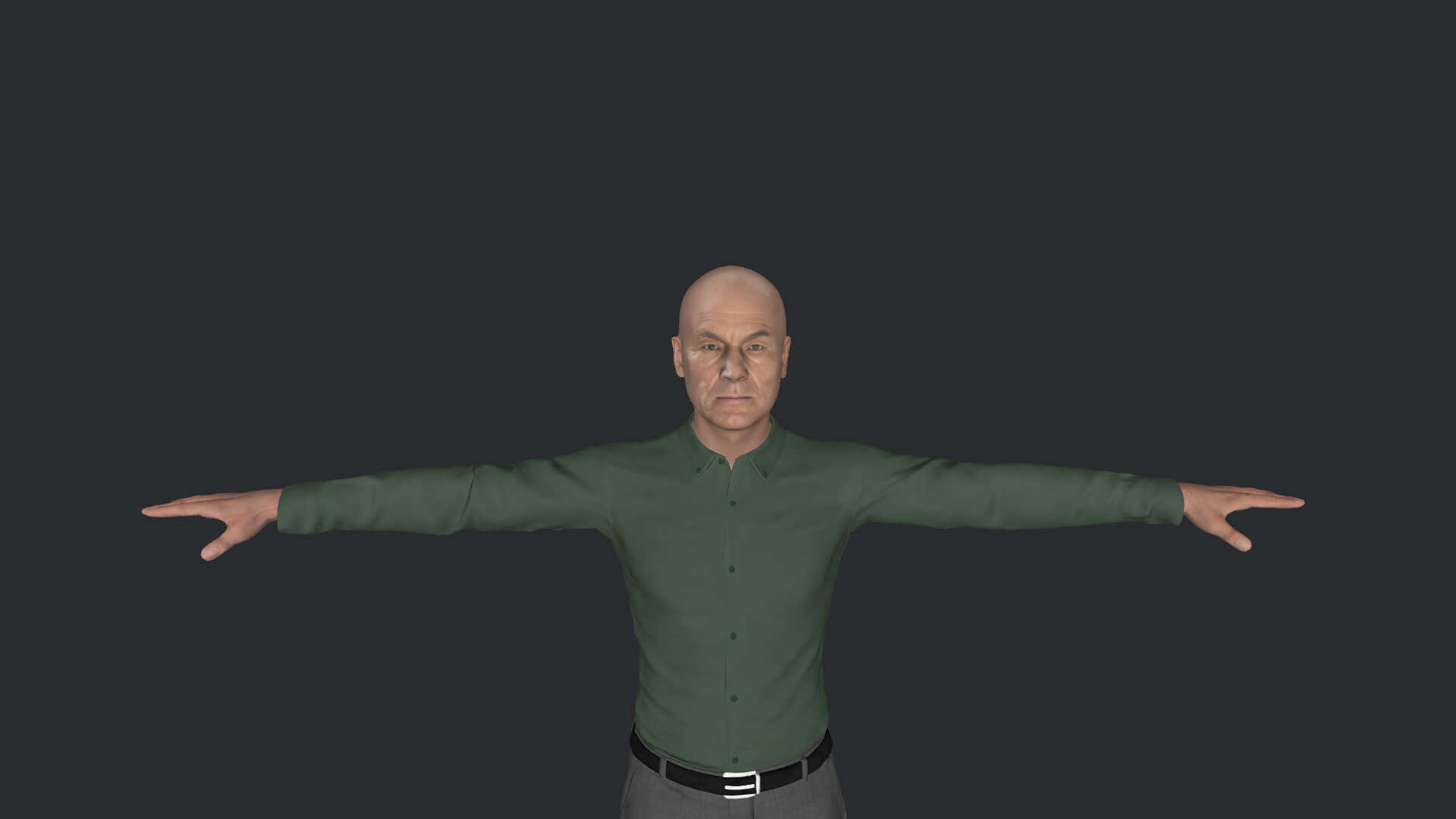 Professor X Charles Xavier Realistic Fully Rigged Character - 3D Model ...