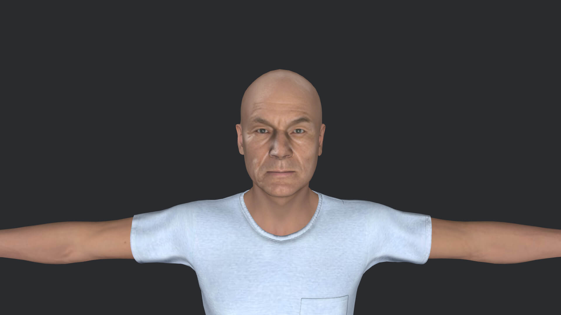 Professor X Charles Xavier Realistic Fully Rigged Character - 3D Model ...