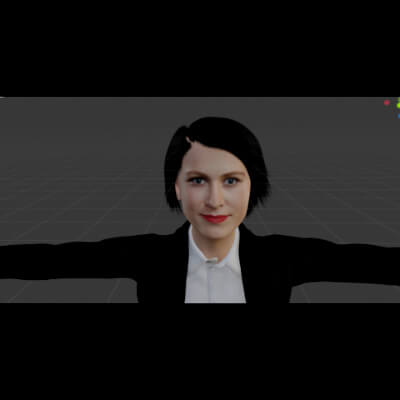 Queen Elizabeth Young Realistic Fully Rigged Character - 3D Model by ...