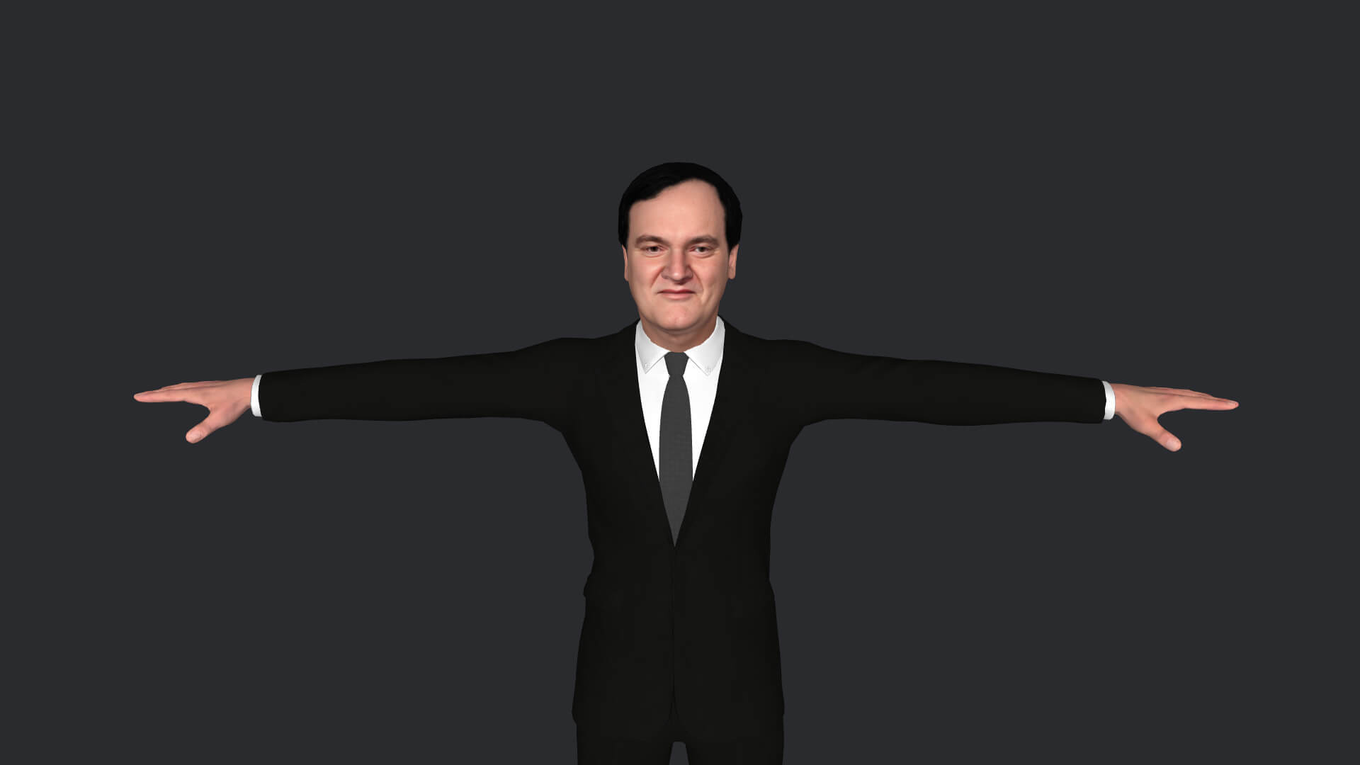 Quentin Tarantino Realistic Full Body Fully Rigged Character - 3D Model ...
