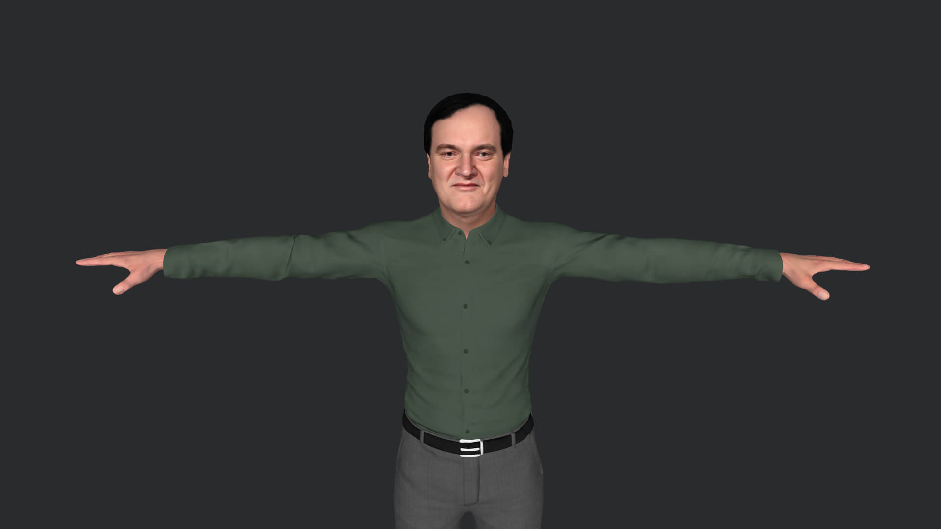 Quentin Tarantino Realistic Full Body Fully Rigged Character - 3D Model ...