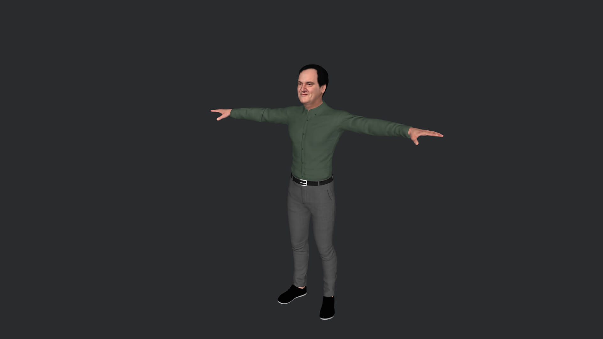 Quentin Tarantino Realistic Full Body Fully Rigged Character - 3D Model ...