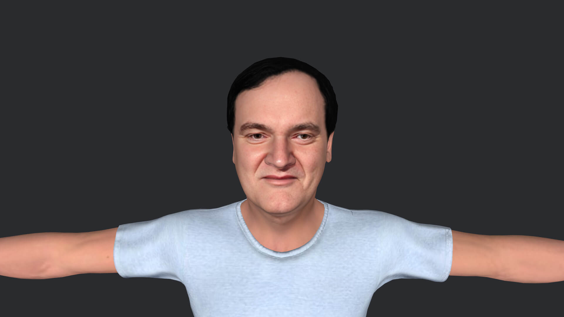 Quentin Tarantino Realistic Full Body Fully Rigged Character - 3D Model ...