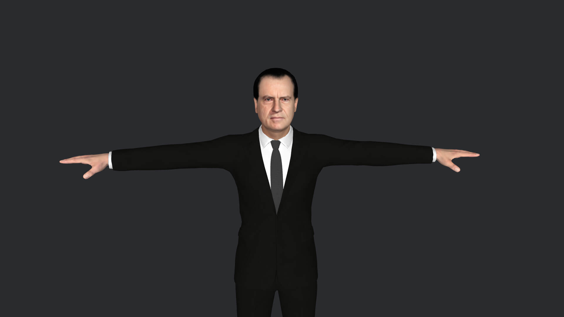Richard Nixon Realistic Full Body Fully Rigged Character - 3D Model by ...