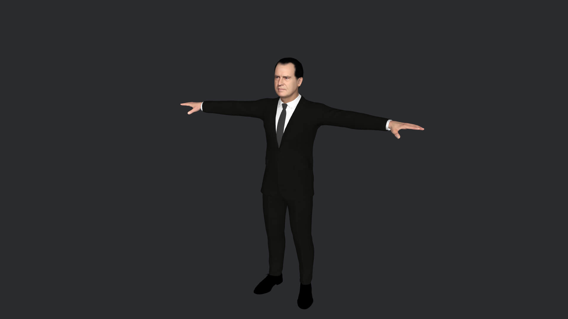 Richard Nixon Realistic Full Body Fully Rigged Character - 3D Model by ...