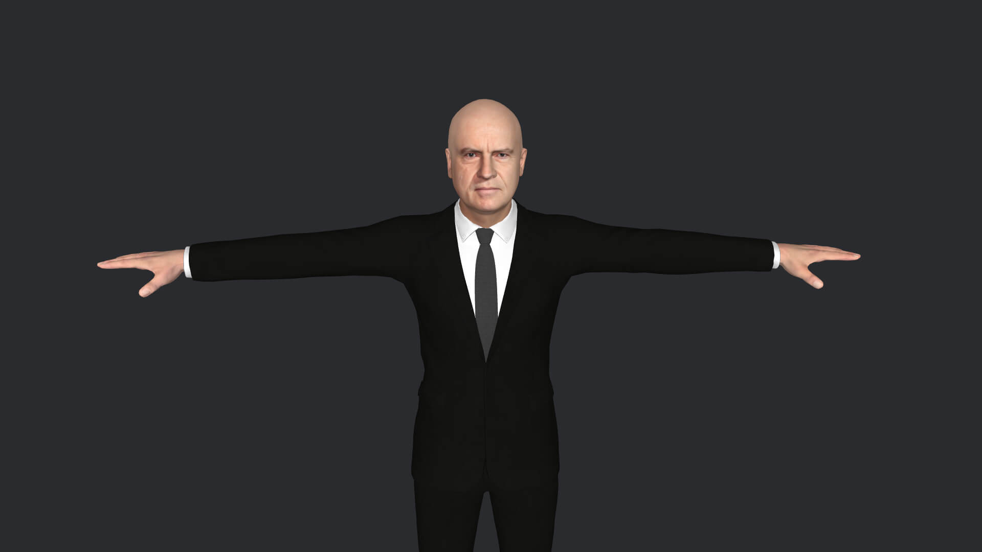 Richard Nixon Realistic Full Body Fully Rigged Character - 3D Model by ...