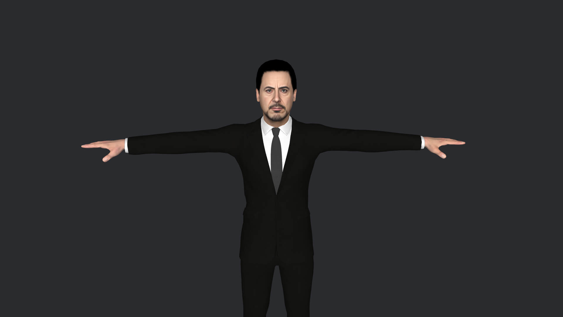 Robert Downey Jr Realistic Full Body Fully Rigged Character - 3D Model ...