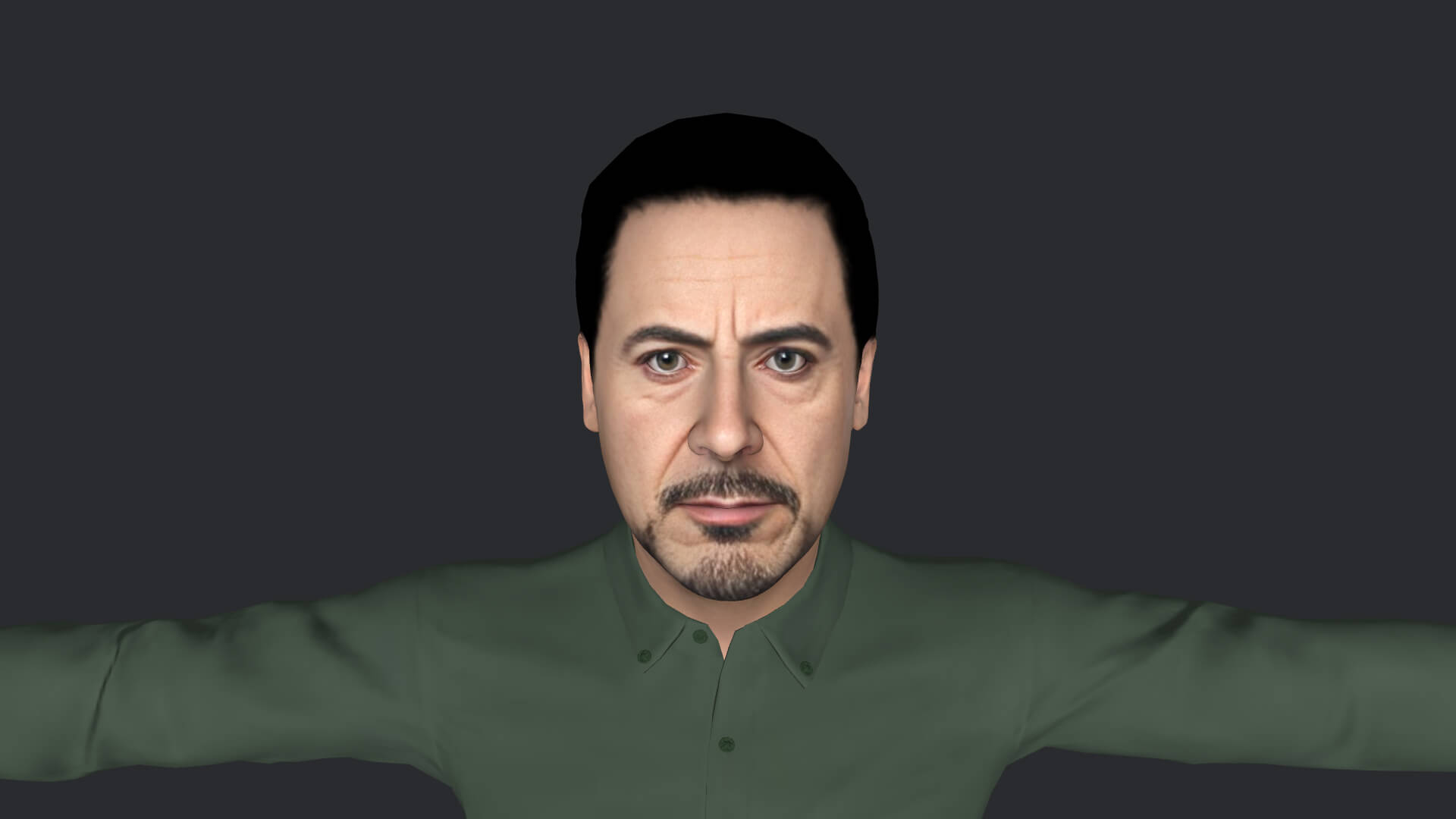 Robert Downey Jr Realistic Full Body Fully Rigged Character - 3D Model ...