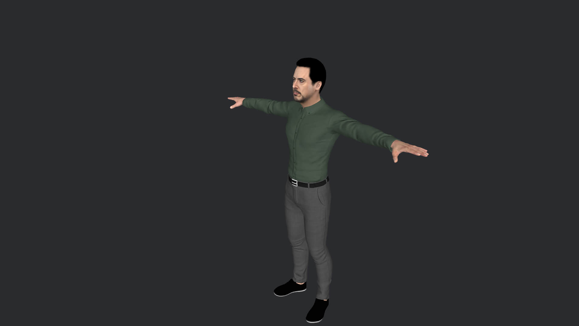 Robert Downey Jr Realistic Full Body Fully Rigged Character - 3D Model ...