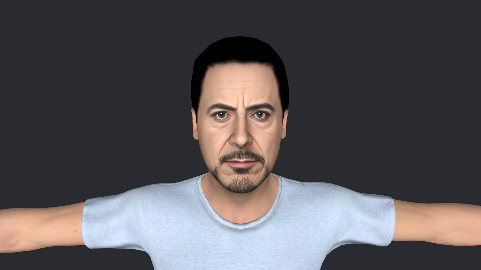 Robert Downey Jr Realistic Full Body Fully Rigged Character - 3D Model ...