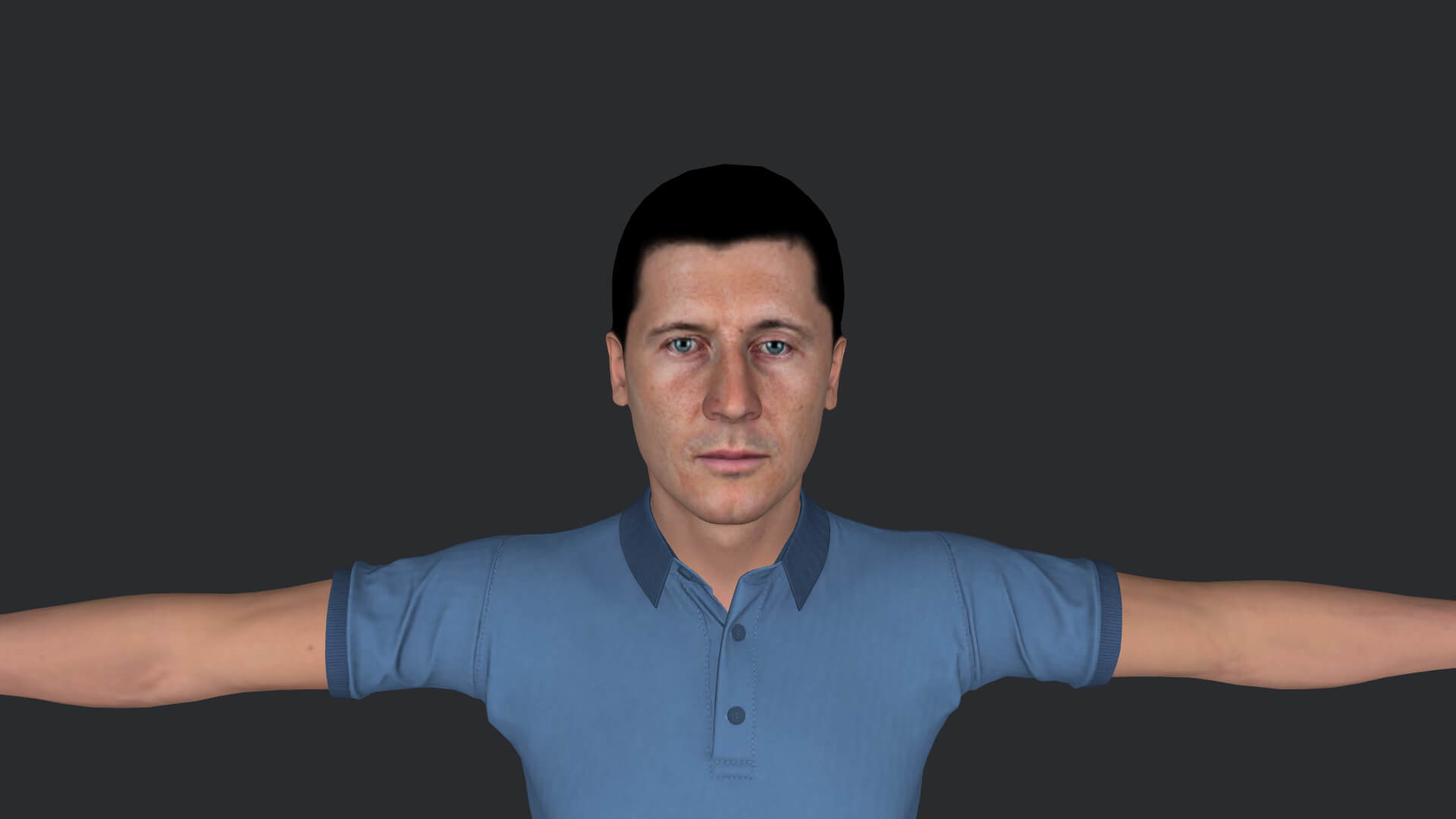 Robert Lewandowski Realistic Fully Rigged Character - 3D Model by meta ...