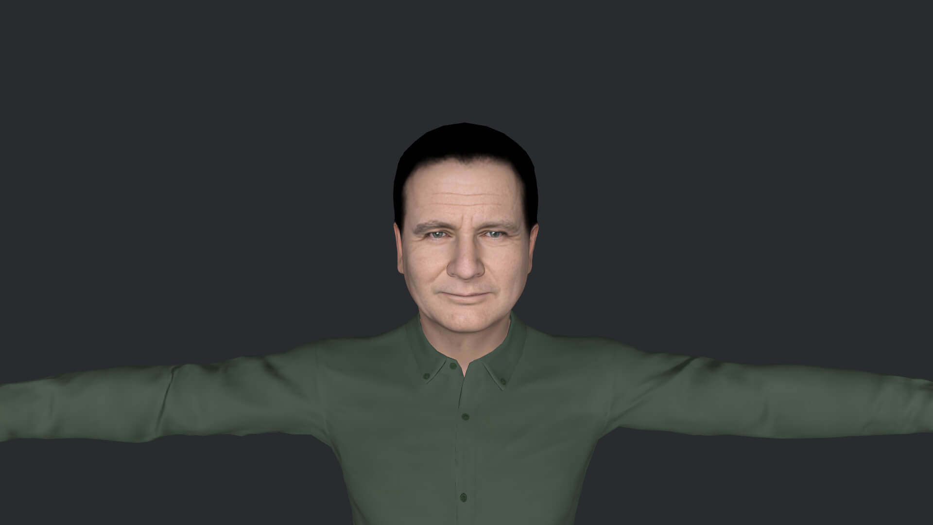 Robin Williams Realistic Full Body Fully Rigged Character - 3D Model by ...