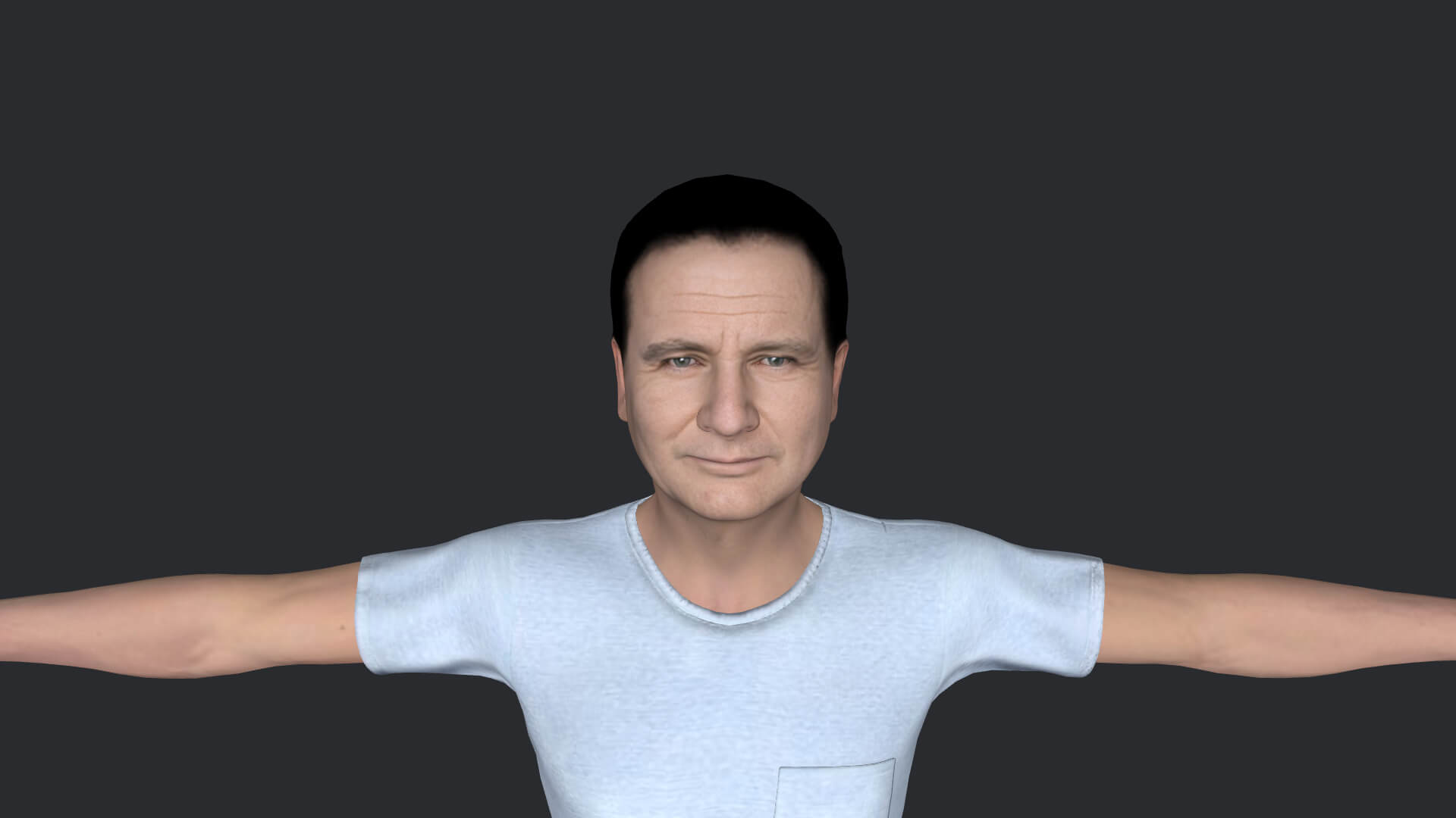 Robin Williams Realistic Full Body Fully Rigged Character - 3D Model by ...