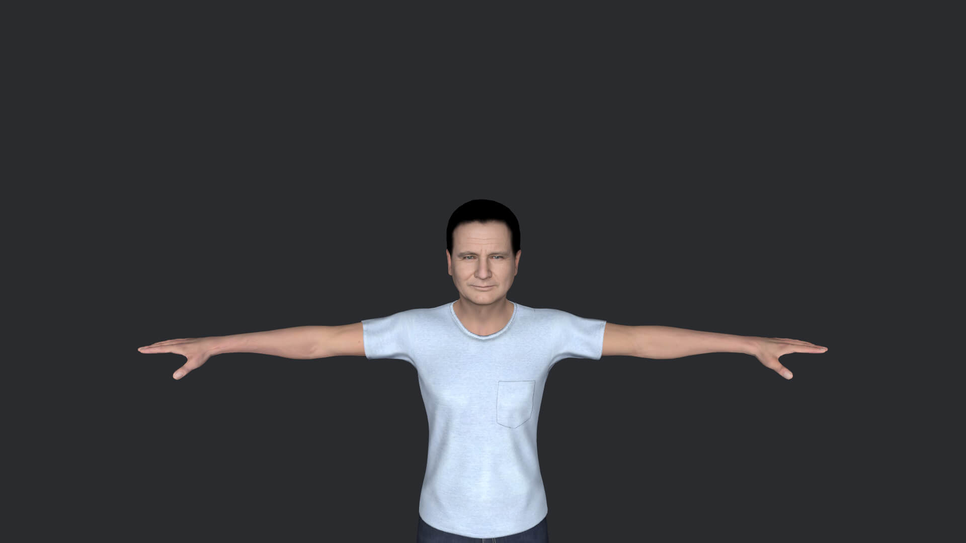 Robin Williams Realistic Full Body Fully Rigged Character - 3D Model by ...