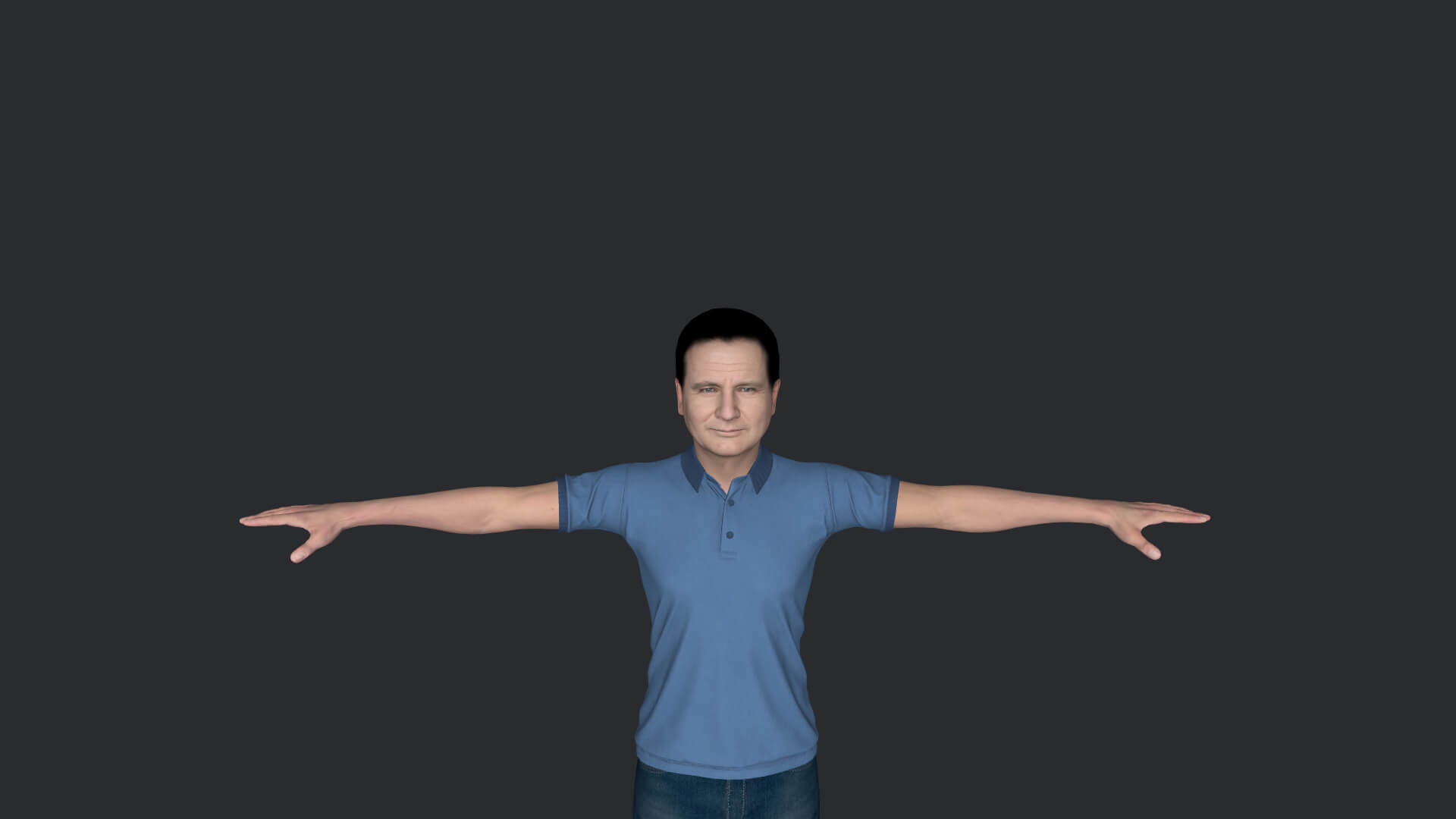 Robin Williams Realistic Full Body Fully Rigged Character - 3D Model by ...