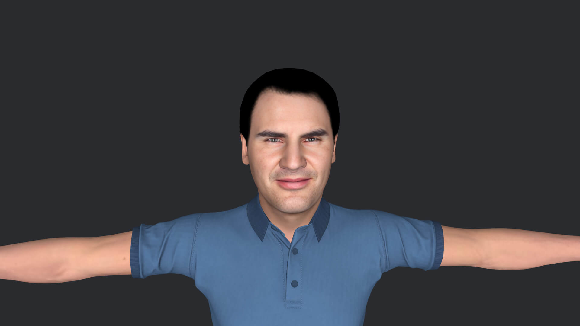 Roger Federer Realistic Full Body Fully Rigged Character - 3D Model by ...