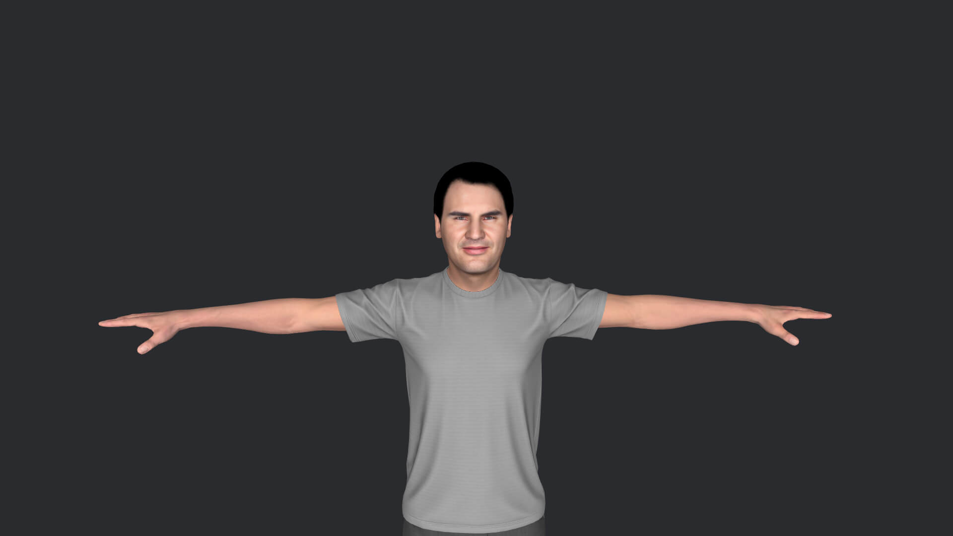 Roger Federer Realistic Full Body Fully Rigged Character - 3D Model by ...