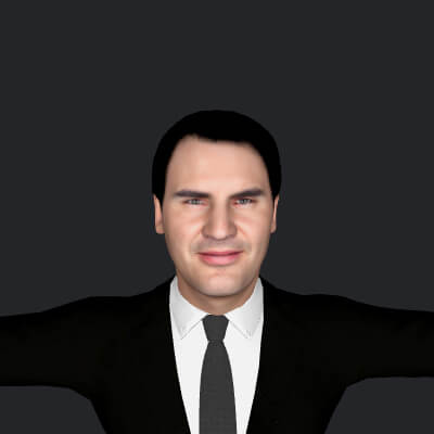 Roger Federer Realistic Full Body Fully Rigged Character - 3D Model by ...
